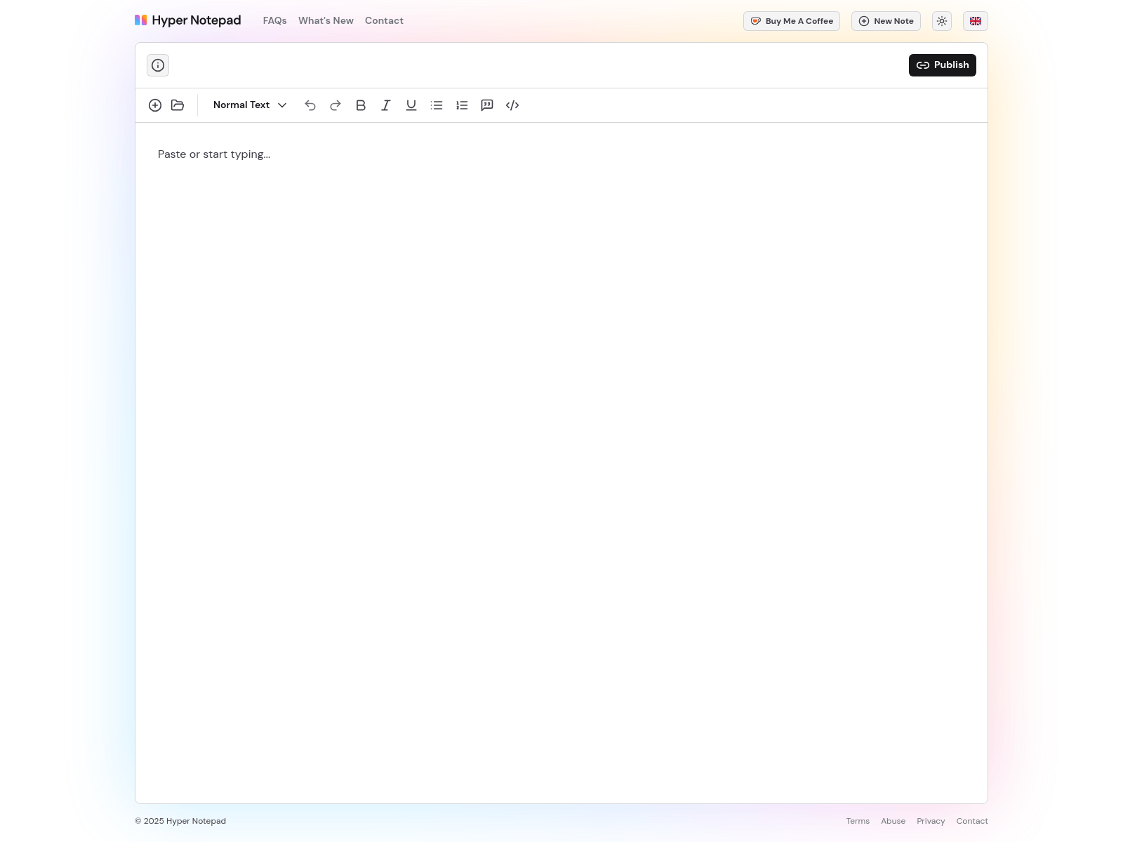 ProjectHunt - project detail for Hyper Notepad